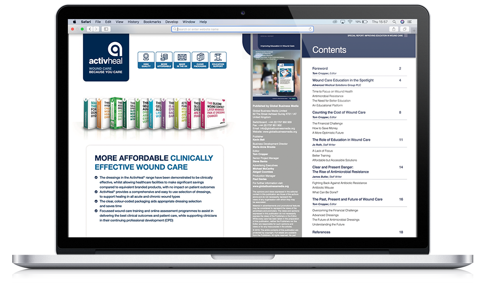 ActivHeal - Advanced Medical Solutions - Wound Care Dressing Range